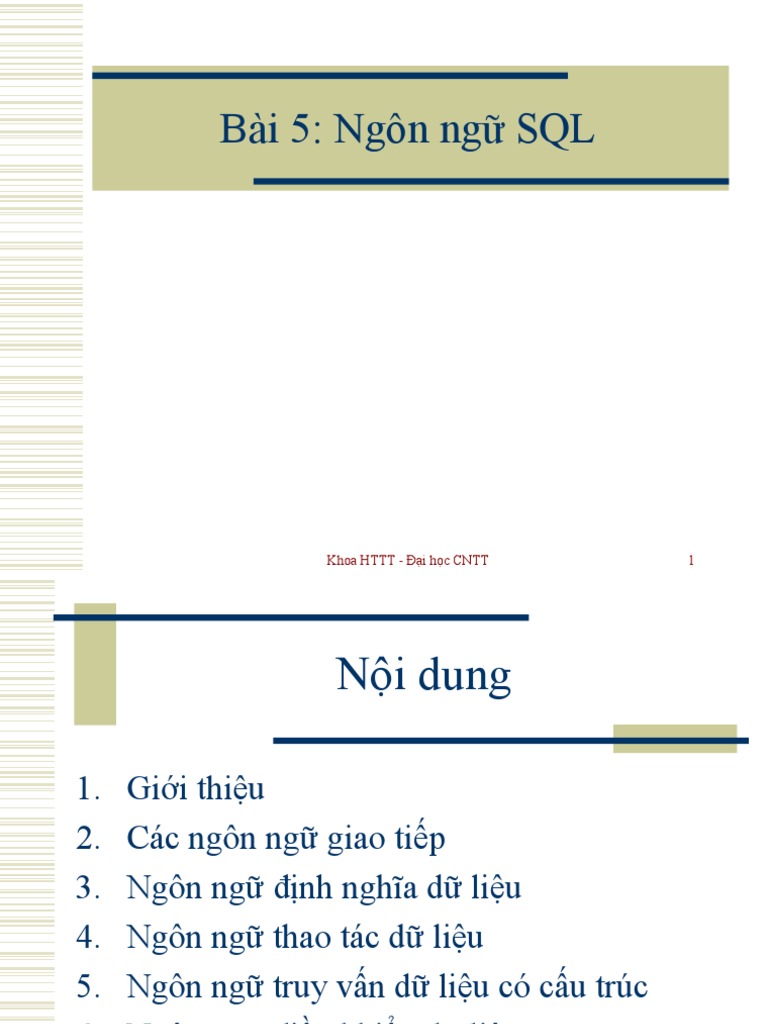 Buoi6 7 8 9 - SQL - SV | PDF