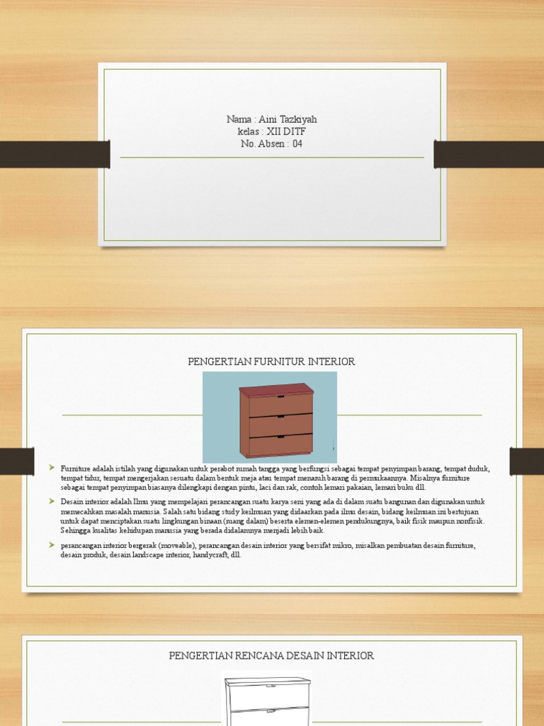 Gambar Teknik dan Desain Furnitur | PDF