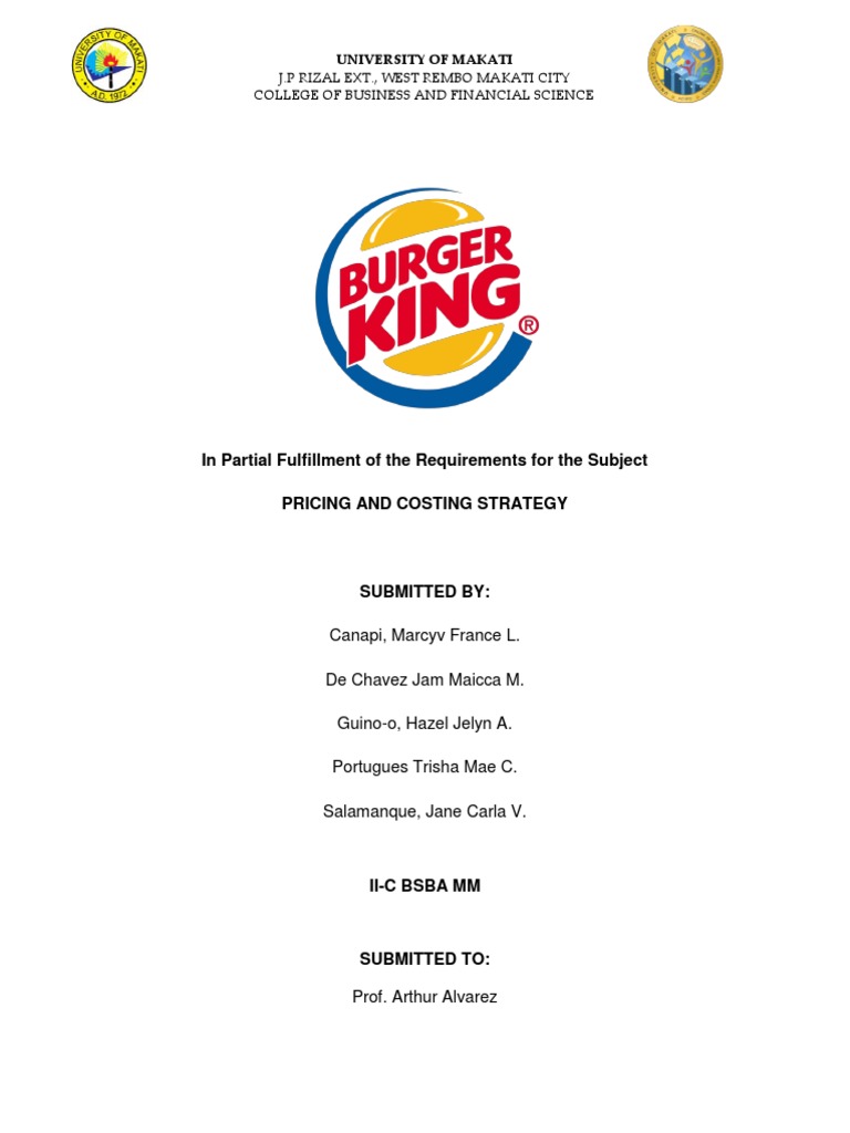 Group 8 BK - Marketing Plan | PDF | Brand | Marketing