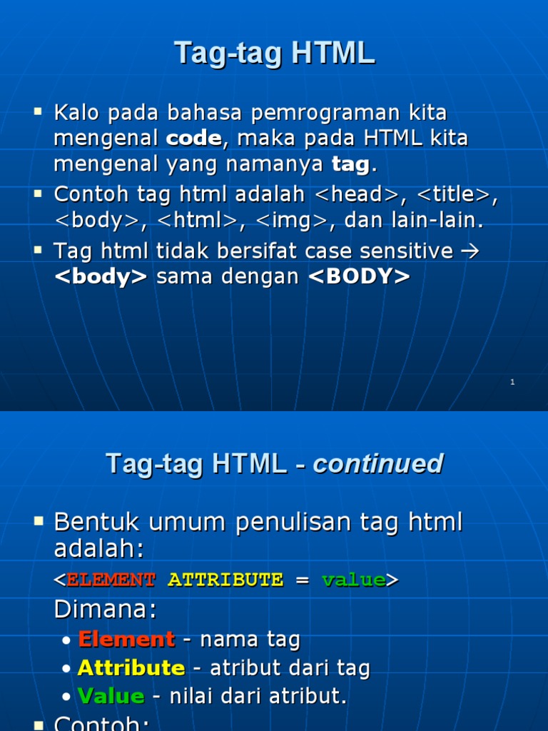 Week 2 - HTML 1 | PDF