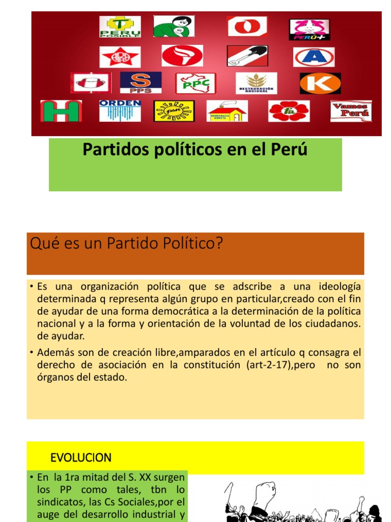Partidos Políticos en El Perú | PDF | Partidos políticos | Perú