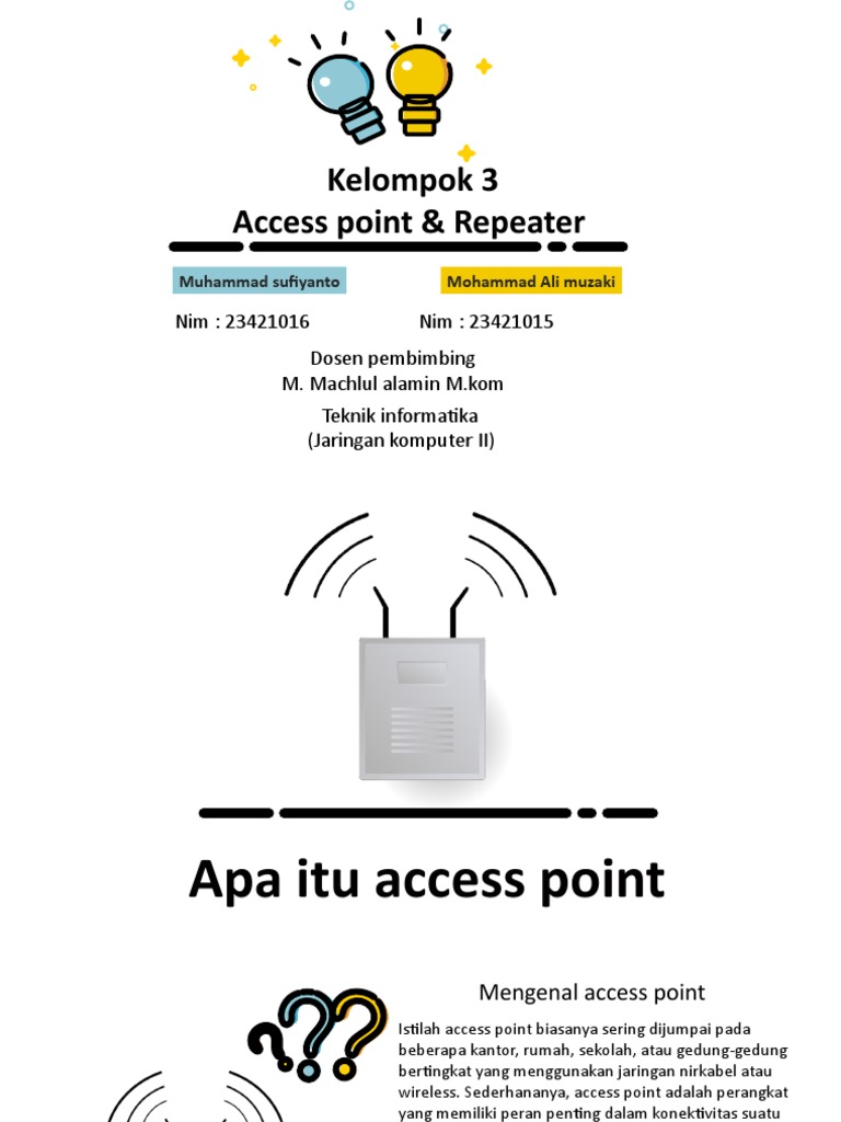 MENGENAL ACCESS POINT DAN REPEATER | PDF