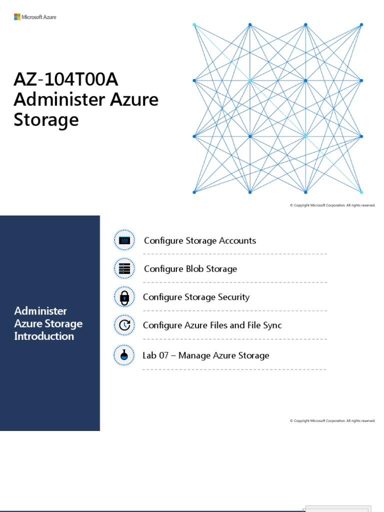 AZ 104T00A ENU PowerPoint - 07 | Download Free PDF | Computer File | Microsoft Azure