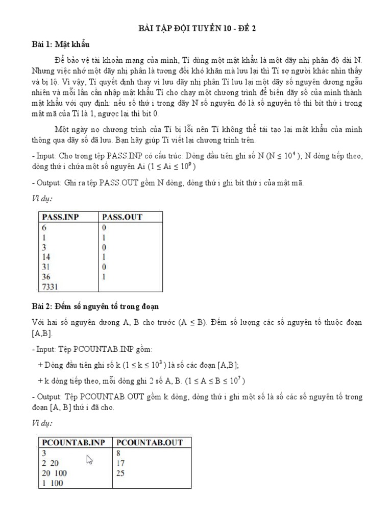 Bai Tap DT10 De2 | PDF