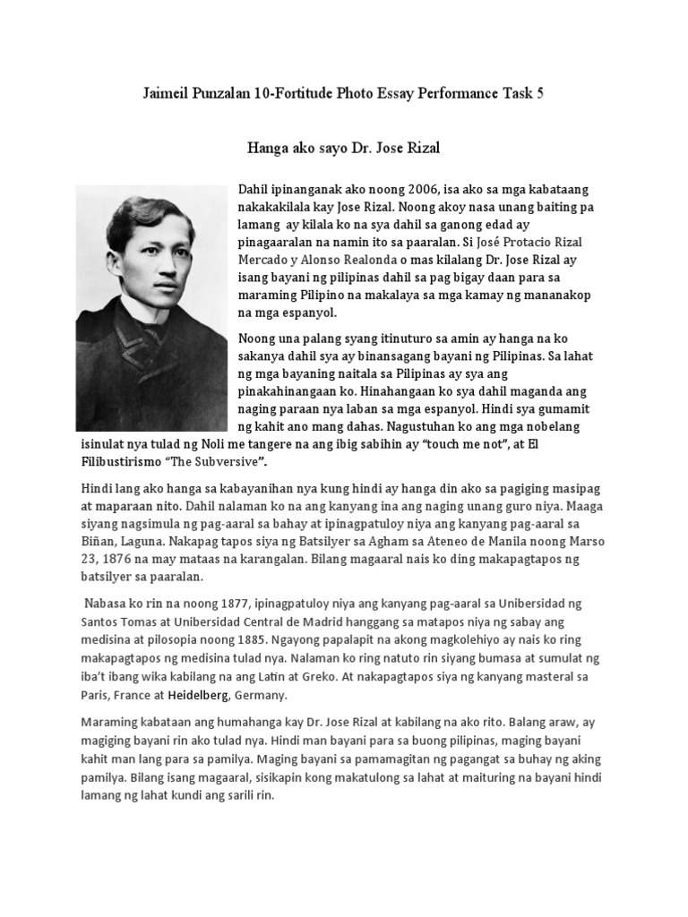 Jose Rizal Essay | PDF