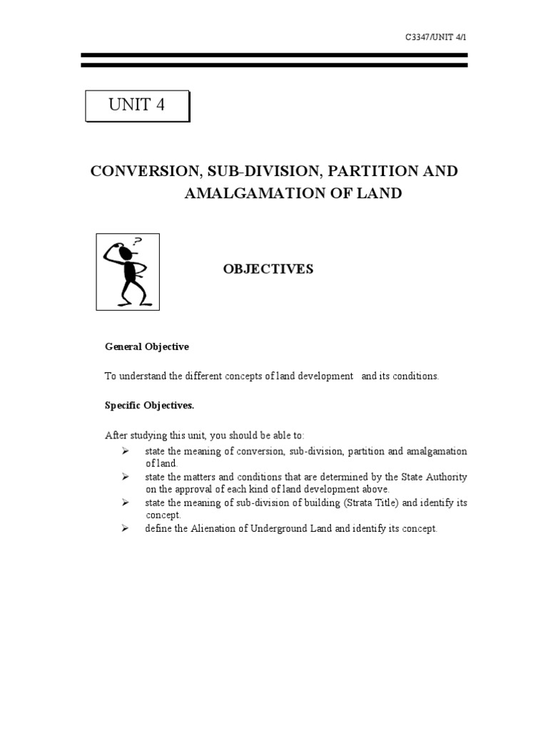 Land Development: Conversion & Amalgamation | PDF | Sole Proprietorship ...