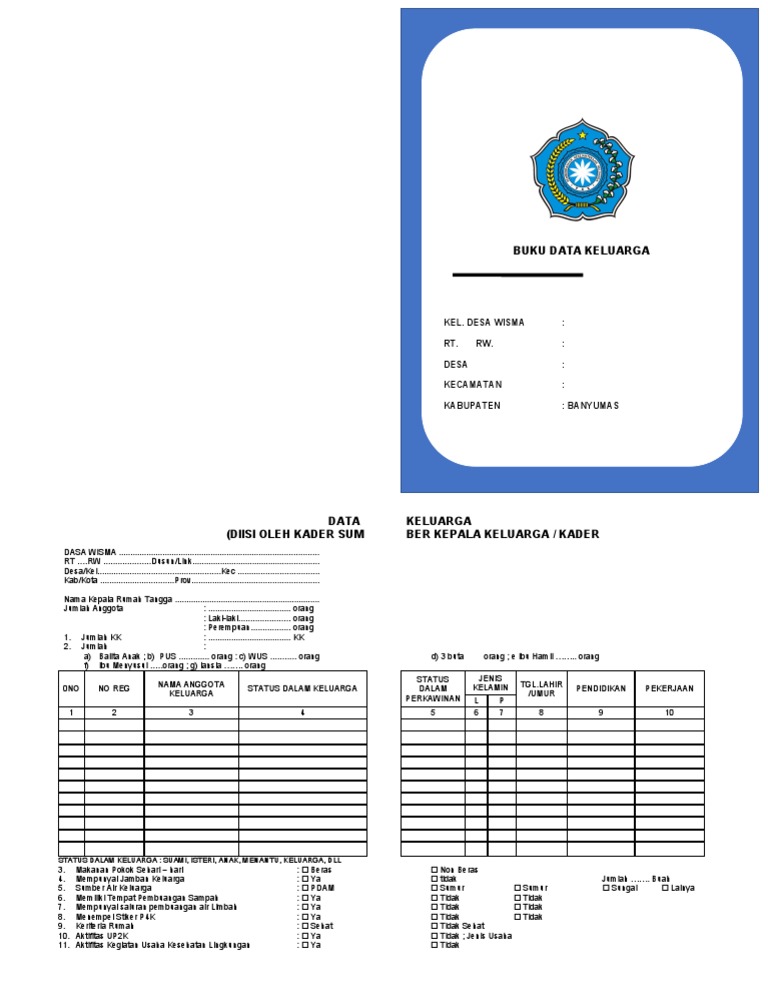Buku Data Keluarga | PDF