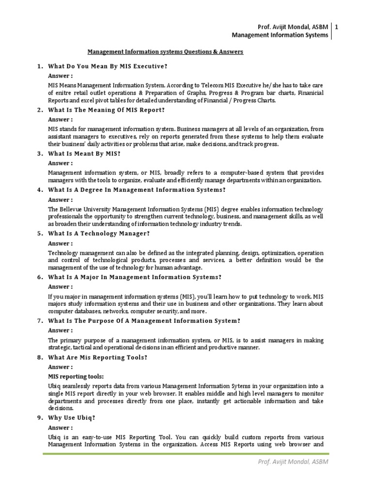 Understanding Management Information Systems | PDF | Enterprise ...