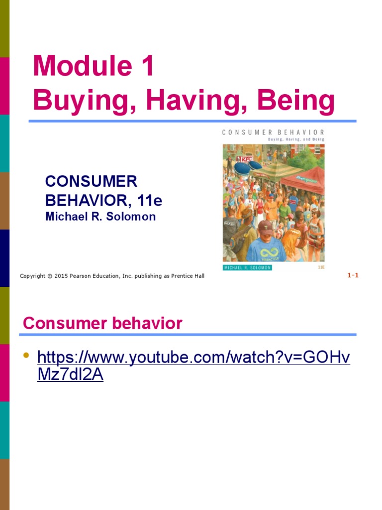 Module 1 - Buying, Having, Being | PDF | Behavior | Consumer Behaviour