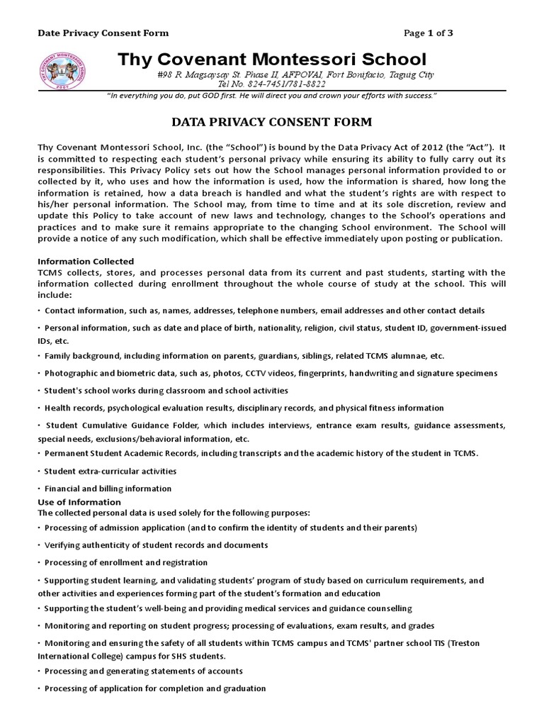 Updated Data Privacy Waiver Form | PDF | Privacy | Information Privacy