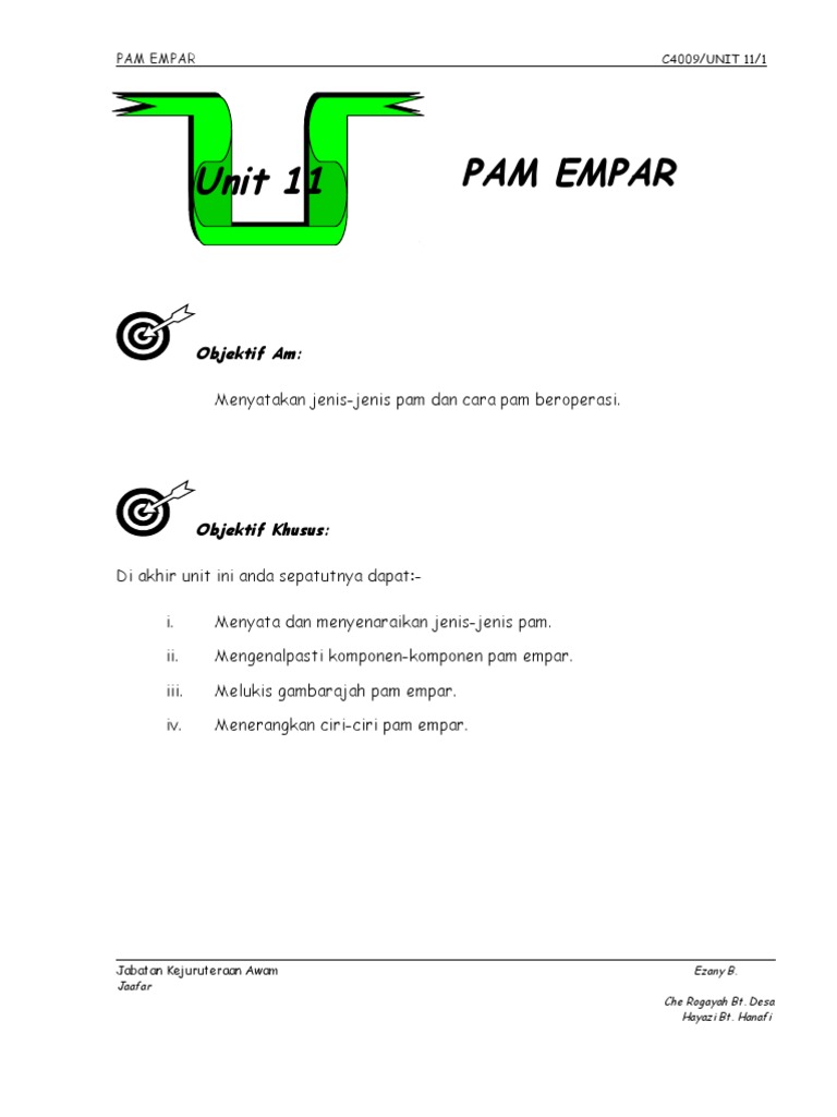 Unit 11 (PAM EMPAR) | PDF | Teknologi & Rekayasa