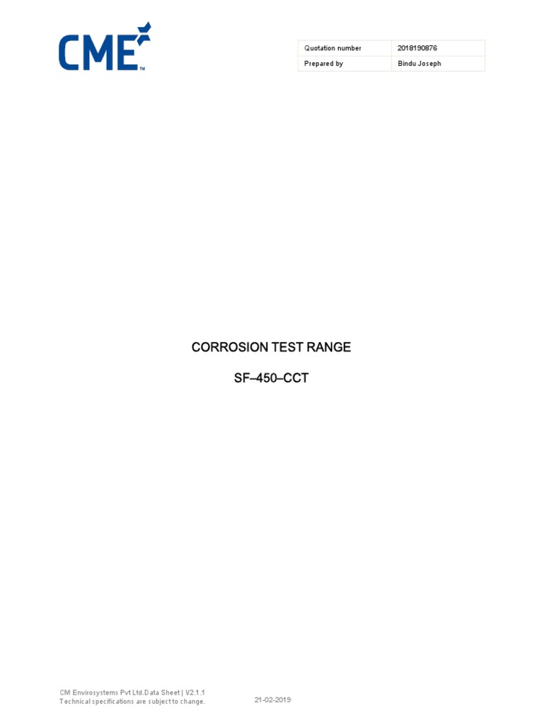 SF 450 CCT | PDF | Materials | Mechanical Engineering