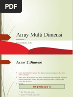 ModulSMKTKJ Array 1 Dimensi Dan Multidimensi | PDF | Komputer | Teknologi & Rekayasa