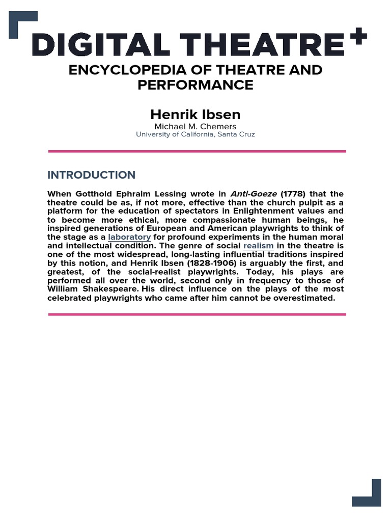 Henrik Ibsen | PDF | Henrik Ibsen | Norway