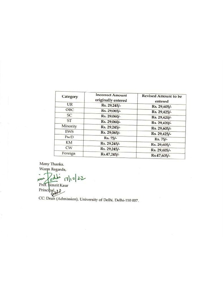 Feestructure SRCC | PDF