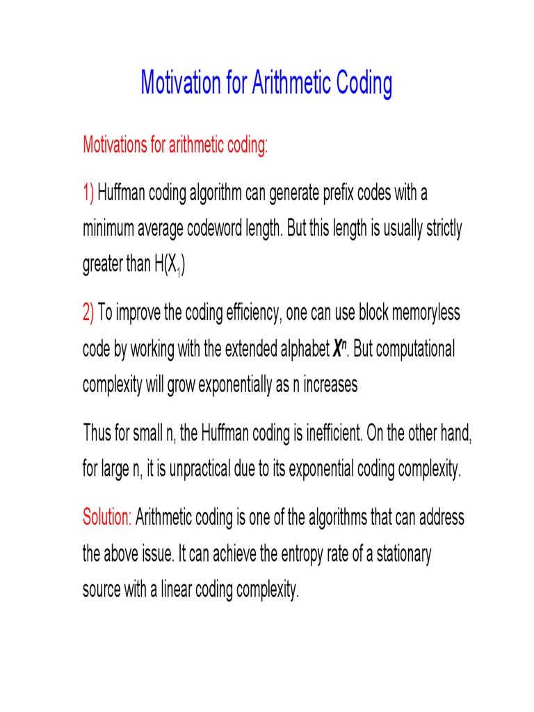 Lecture 4 - Arithmetic Coding and Lempel-Ziv | PDF | Computer Data ...