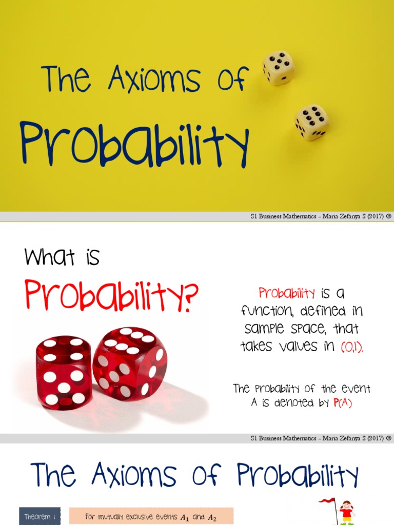 Session 4 - Axioms of Probability - MZS 2020 | PDF