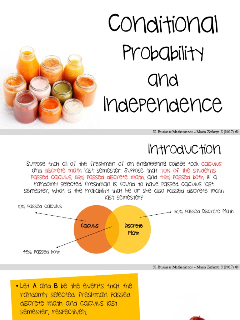 Session 4 - Conditional Probability - MZS 2020 | PDF | Sampling (Statistics) | Probability
