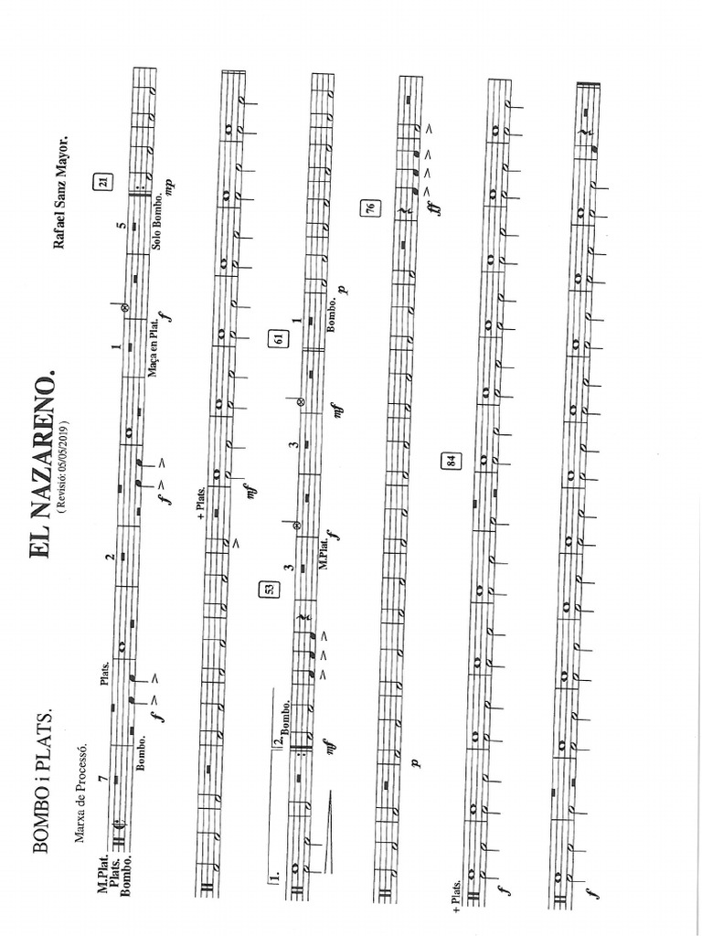 El Nazareno - Bombo-Plats | PDF