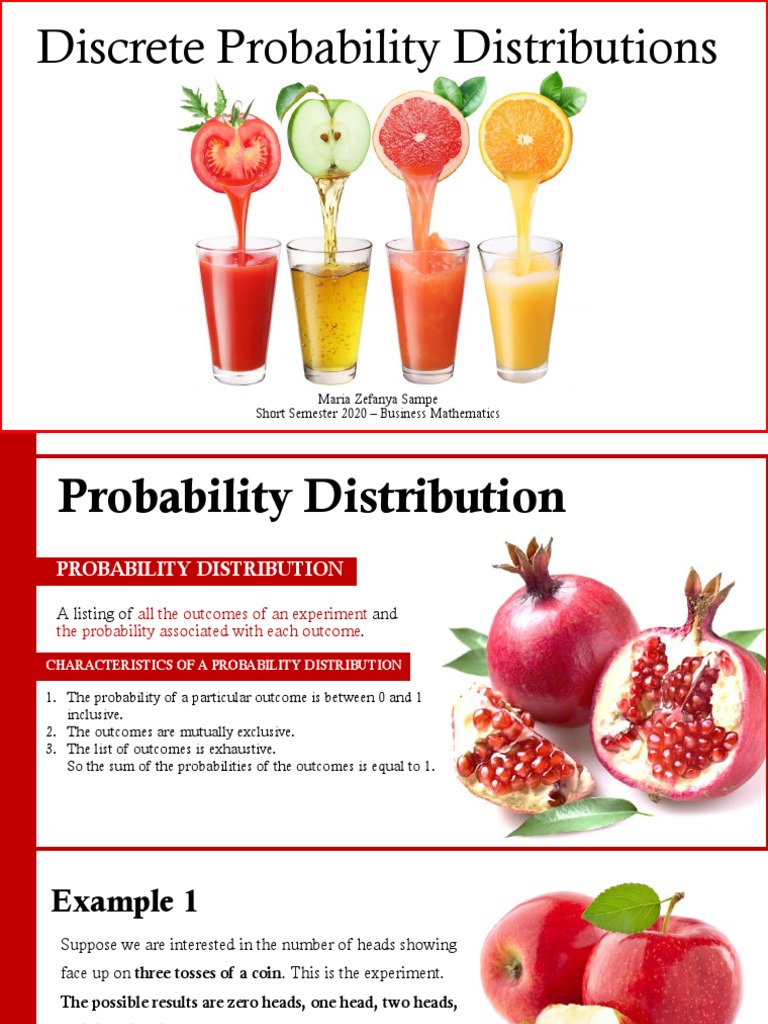 Session 5 - Discrete Probability - MZS 2020 | PDF | Probability Distribution | Variance