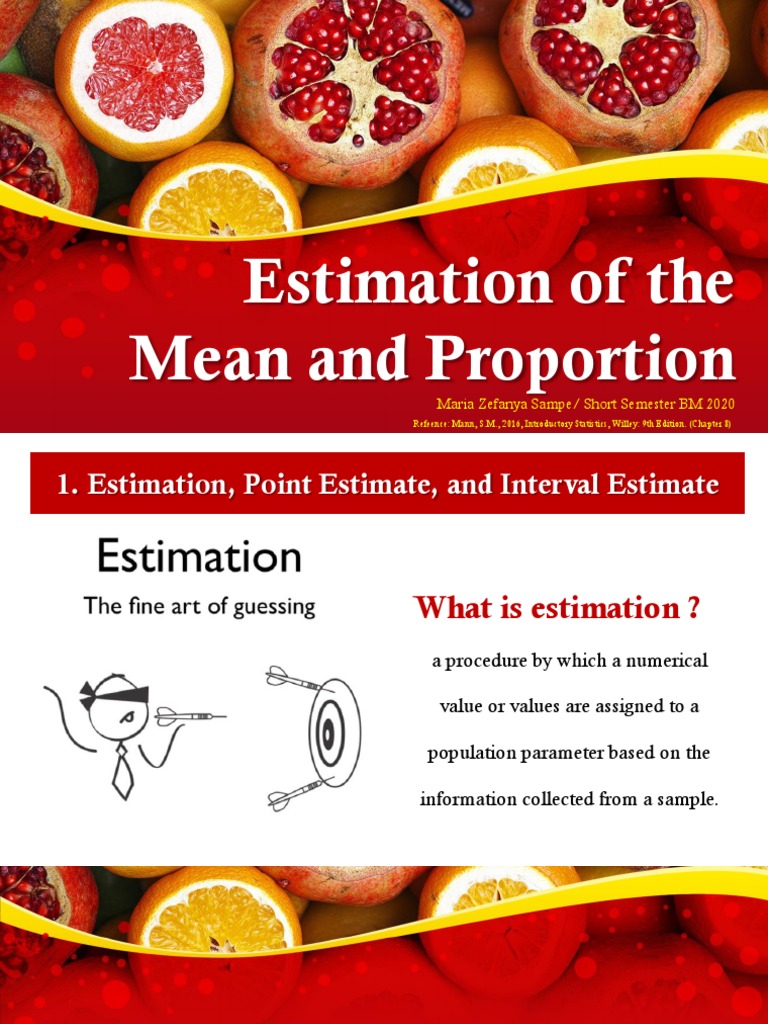 Estimating Population Parameters: Techniques for Determining Sample ...