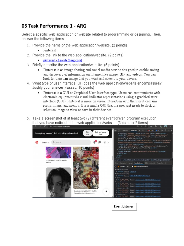 05 Task Performance 1 (HCI) | PDF | Computers