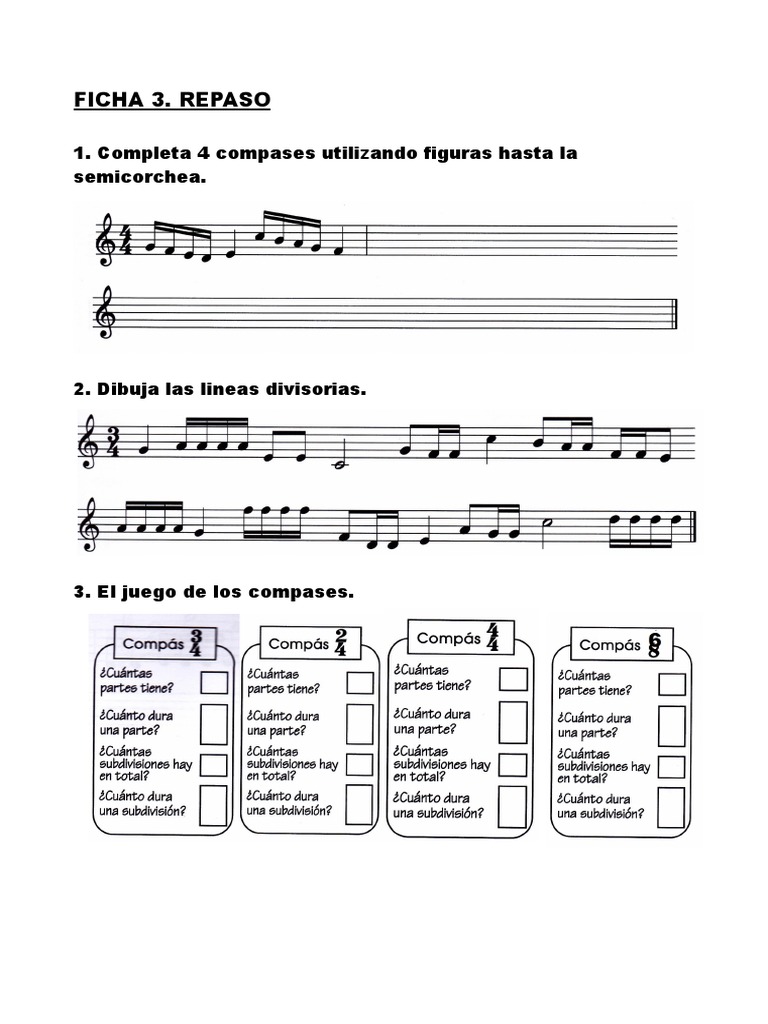 Ficha 3 Repaso | PDF