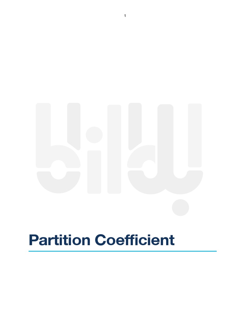 08 Partition Coefficient Notes 2021 | PDF | Chemical Equilibrium ...