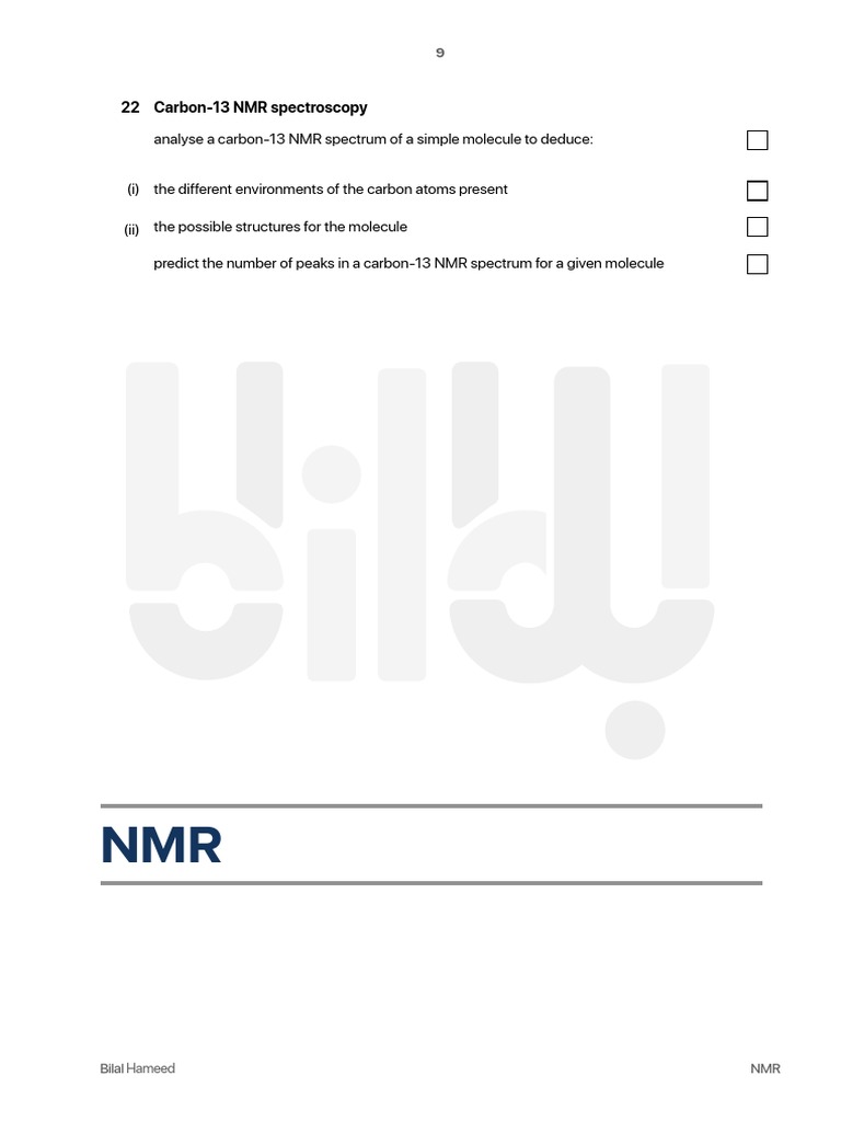 15 NMR Notes 2021 | PDF | Nuclear Magnetic Resonance Spectroscopy ...