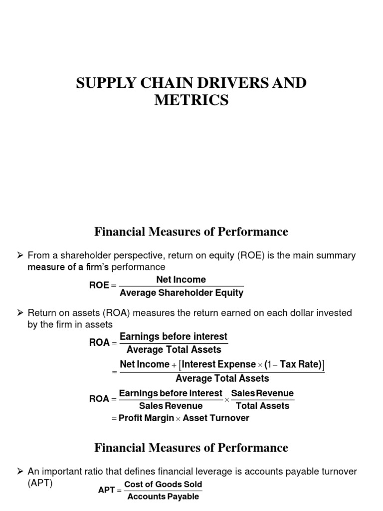 Lecture 3 - Supply Chain Drivers and Metrics | PDF | Pricing | Supply Chain