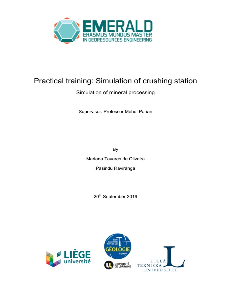 Crushing Station Simulation Techniques | PDF