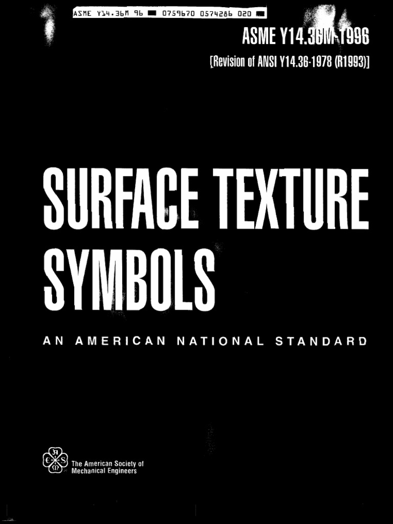 ASME Y14.36M-1996 Surface Texture Symbols | Download Free PDF | Surface ...