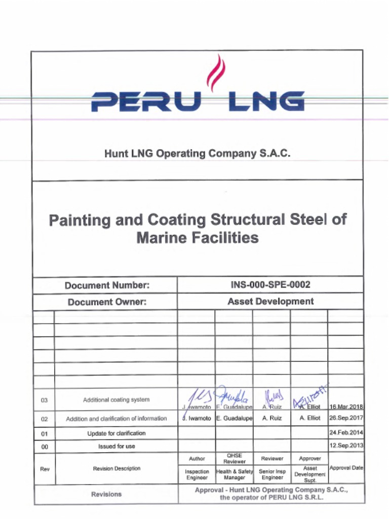 INS-000-SPE-0002 Rev.3 Specification For Painting and Coating, Structural Steel of Marine ...