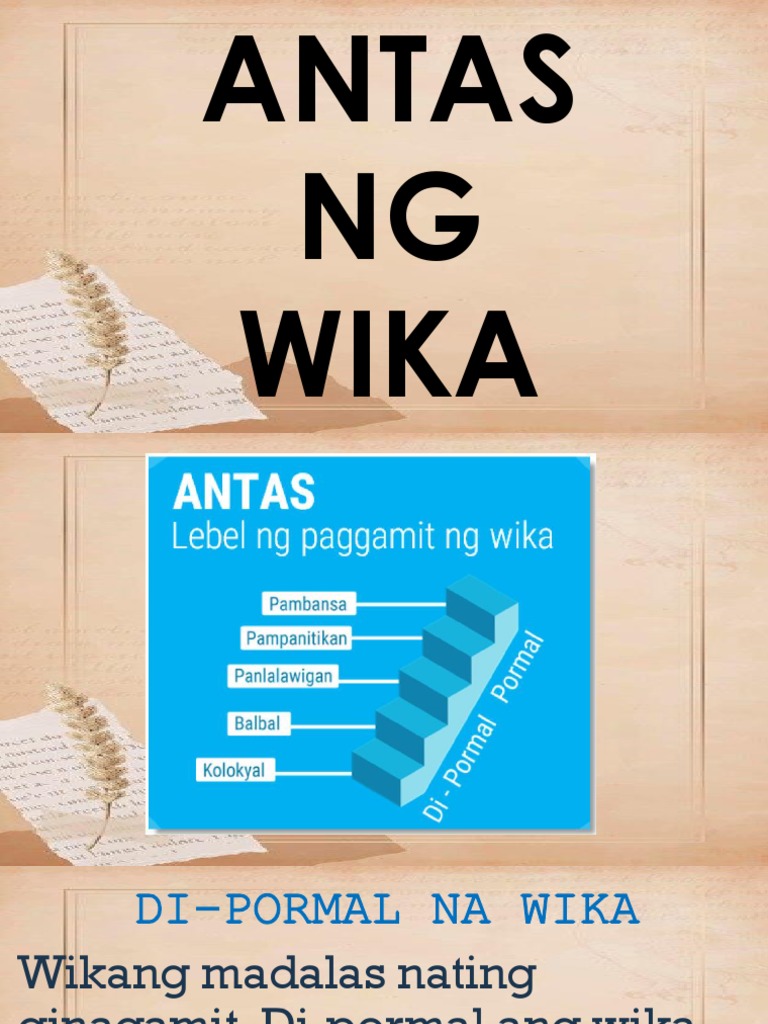 Antas NG Wika | PDF