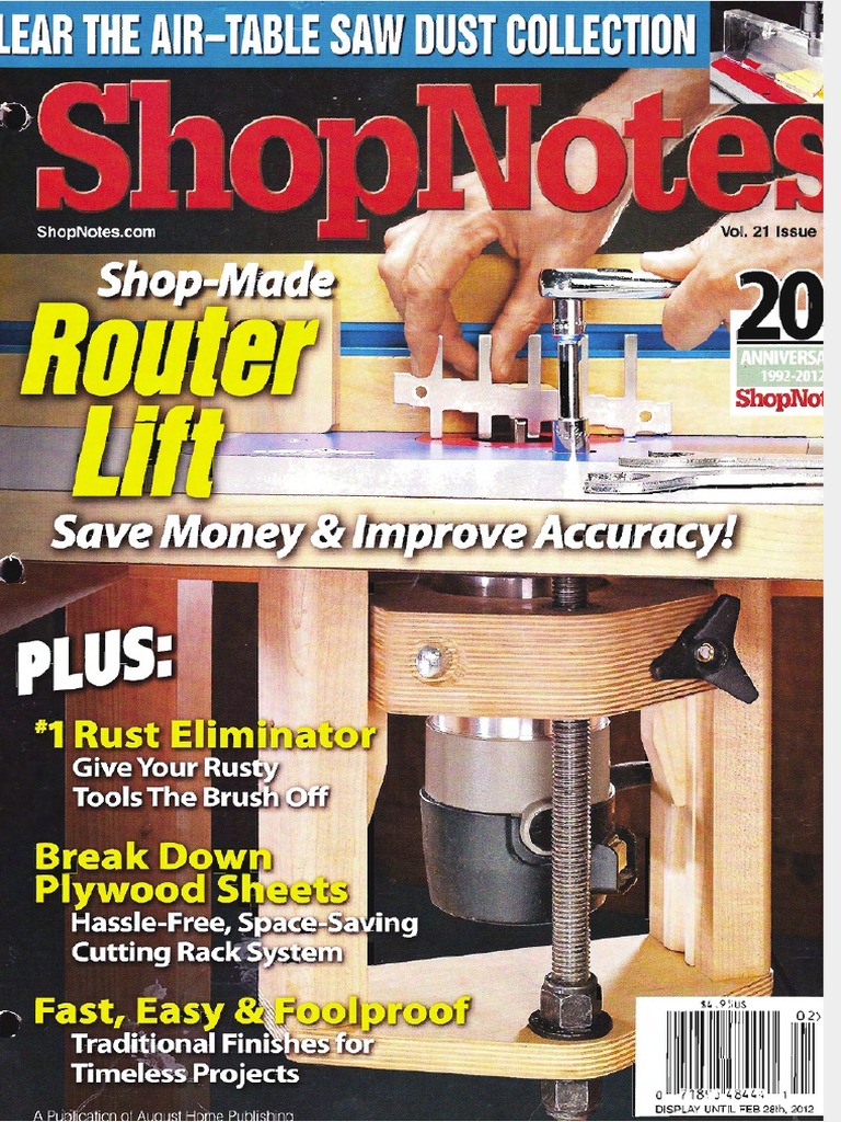 Shopnotes Issue 121 | PDF | Industrial Processes | Crafts