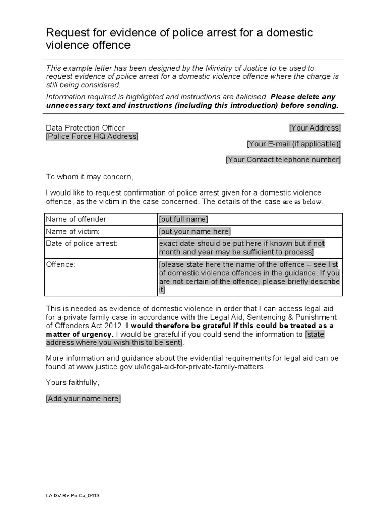 Police Arrest DV Update | PDF | Law