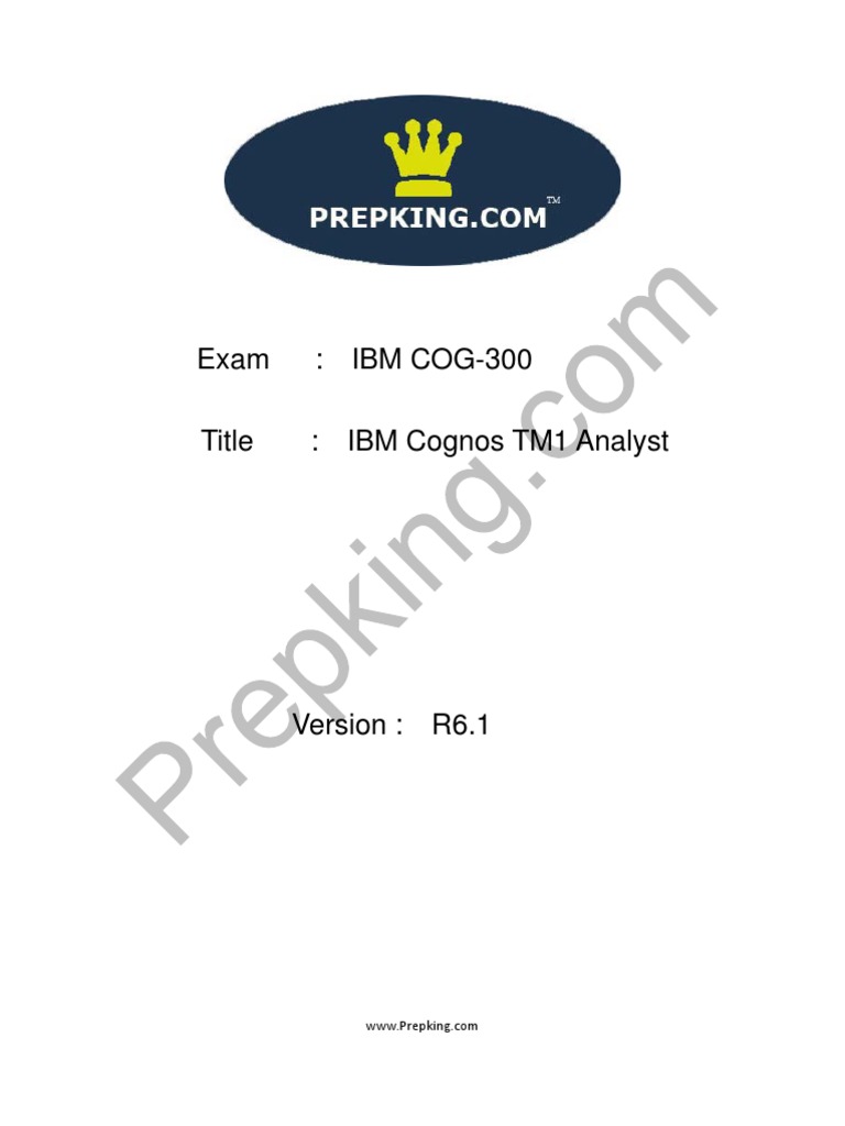 Prepking COG-300 Exam Questions | PDF | Microsoft Excel | Dimension