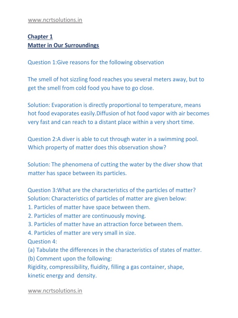 Grade 9, LS - 1, Notes | PDF | Gases | Water