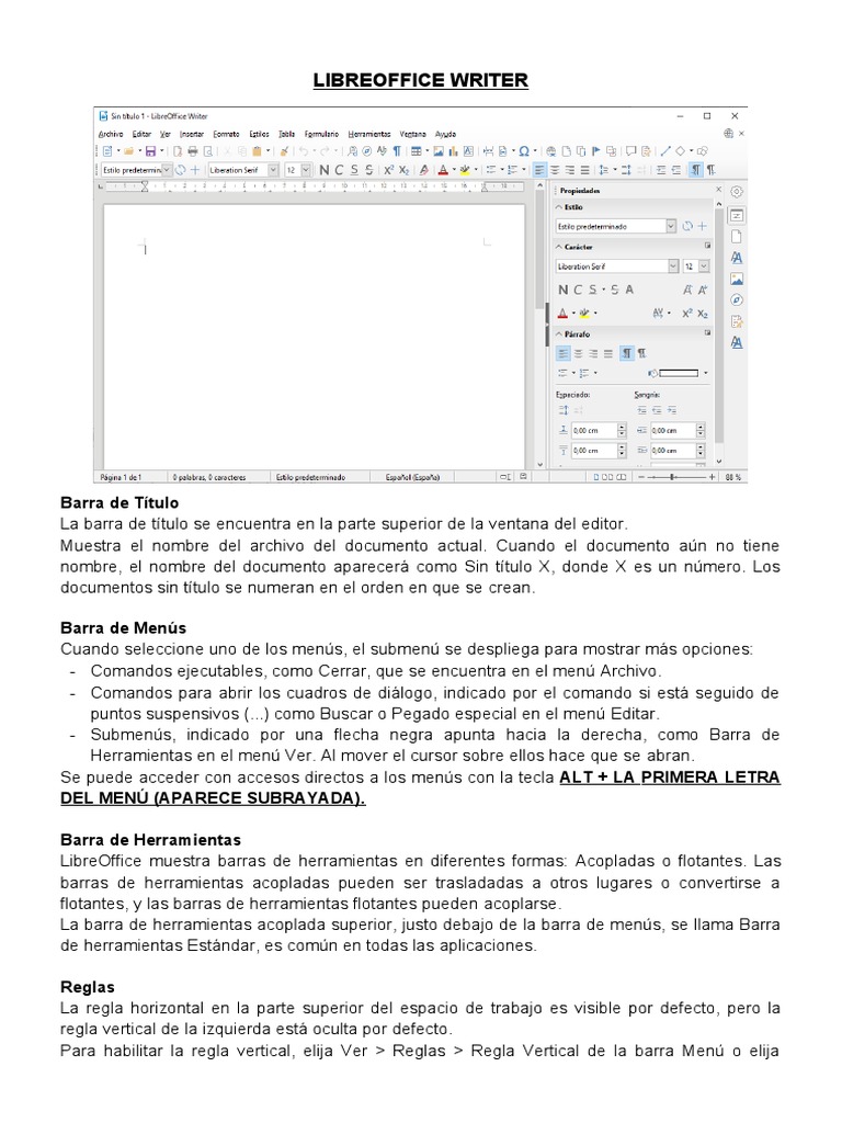 Libreoffice Writer | PDF | Hipervínculo | Página web