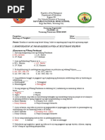 2ND Quarter Exam Komunikasyon at Pananaliksik | PDF