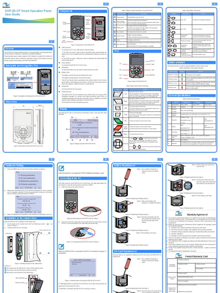 SOP-20-CP Smart Operation Panel User Guide | Download Free PDF | Usb | Personal Computers