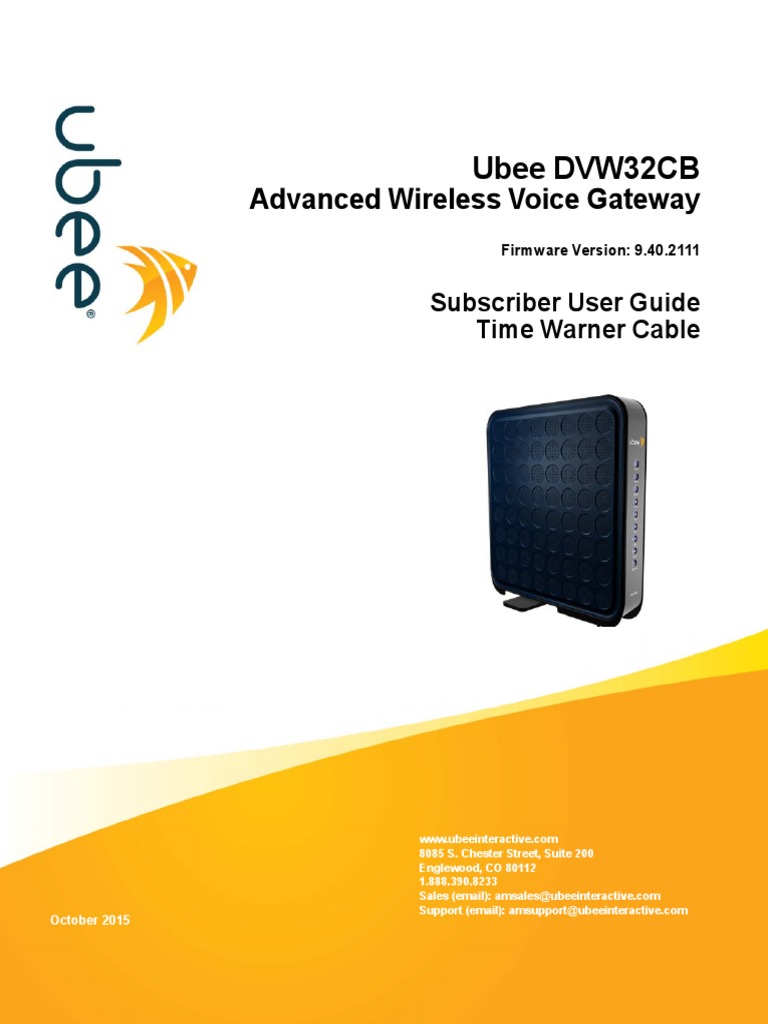 Ubee Dvw32cb Userguide 2 Pdf Wi Fi Computer Network