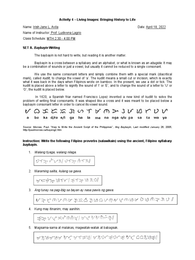 Chapter 4 Activity | PDF | Linguistics | Notation