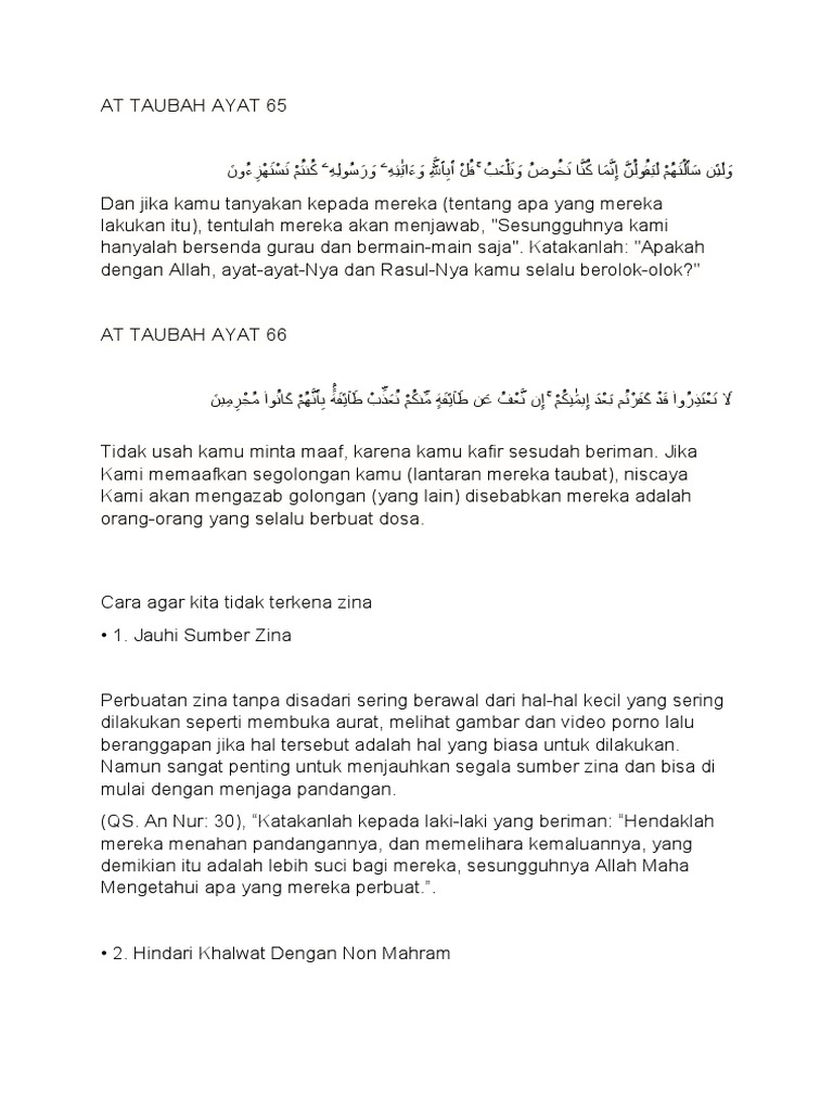At Taubah 65-66 | PDF