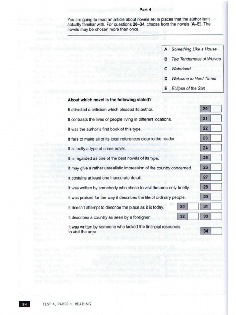 Reading - Part 4 | PDF