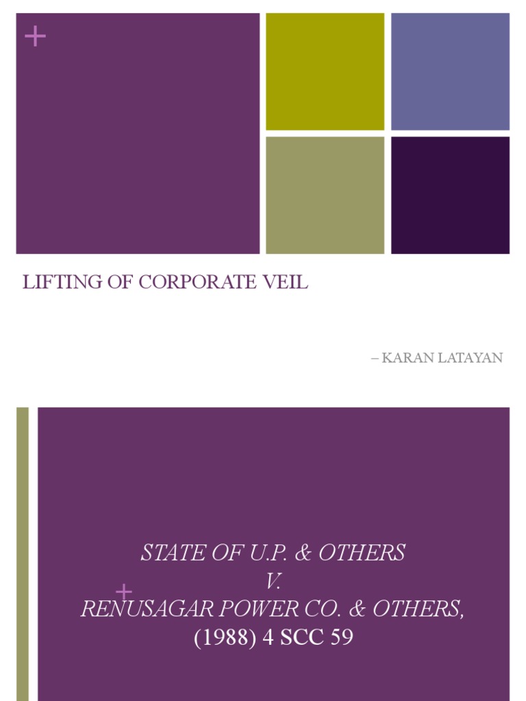 Lifting The Corporate Veil | PDF | Piercing The Corporate Veil | Lease