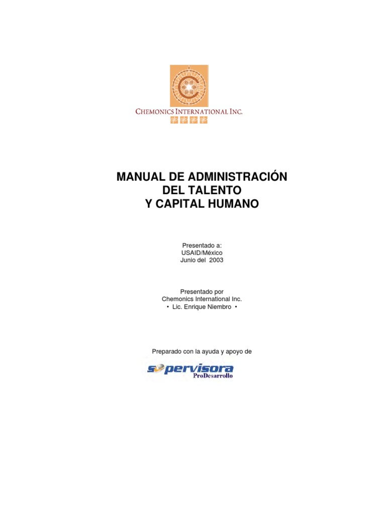 Manual de Administracion Del Talento y Capital Humano | PDF | Gestión de recursos humanos ...