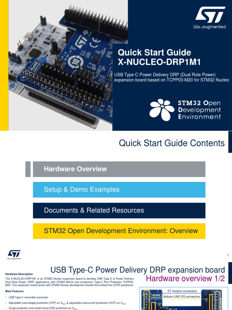 En.x-Nucleo-Drp1m1 Quick Start Guide | PDF | Usb | Computer Science