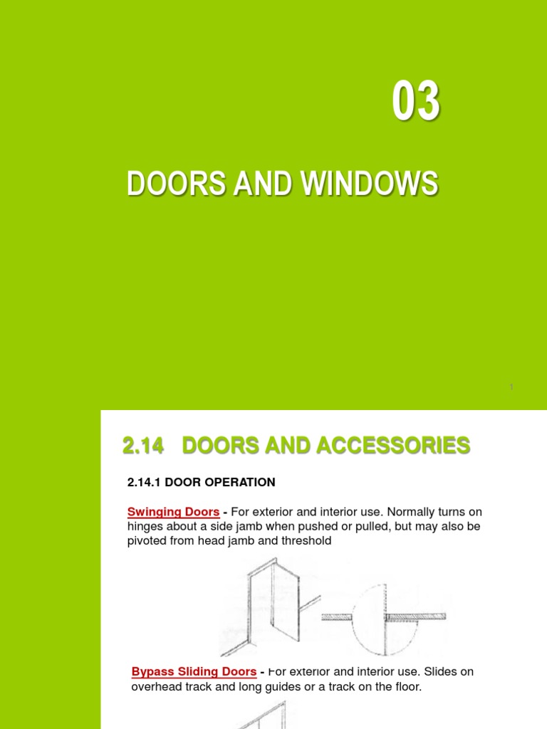 Doors Windows | PDF | Door | Window