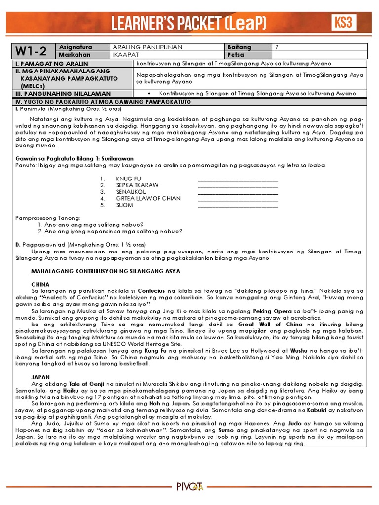 Q4 AP 7 Week 8 | PDF